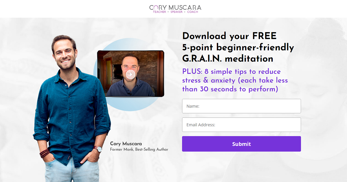 Reduce Stress Cory Muscara
